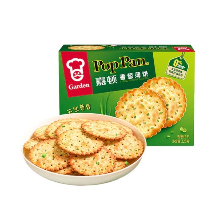 Buy GARDEN Spring Onion Pop Pan Crackers 200gat Asia Market