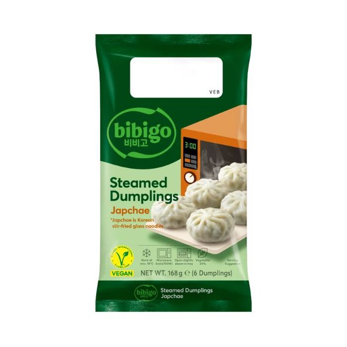 [FROZEN] BIBIGO Microwavable Mandu Steamed Japchae Dumpling 168g - Asia ...