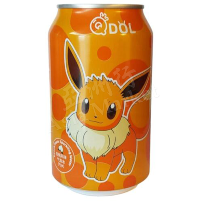 QDOL - Pokemon white peach sparkling water 330ml