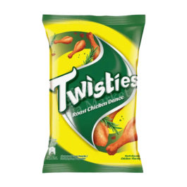 TWISTIES Corn Snacks Roasted Chicken Flavour 60g | Savory Crunchy Snack